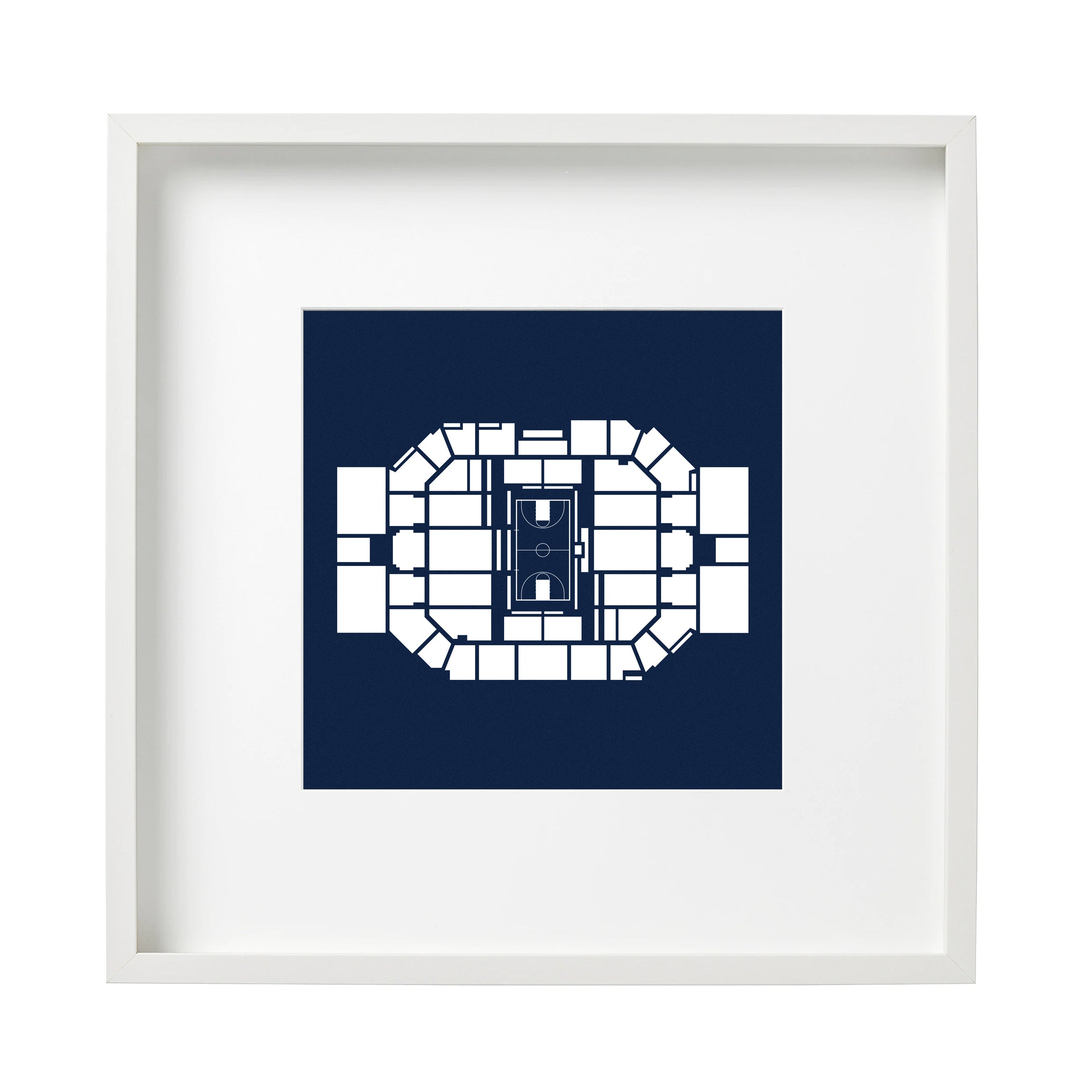 Hinkle Fieldhouse Foil Stamp Print – NOMO Design