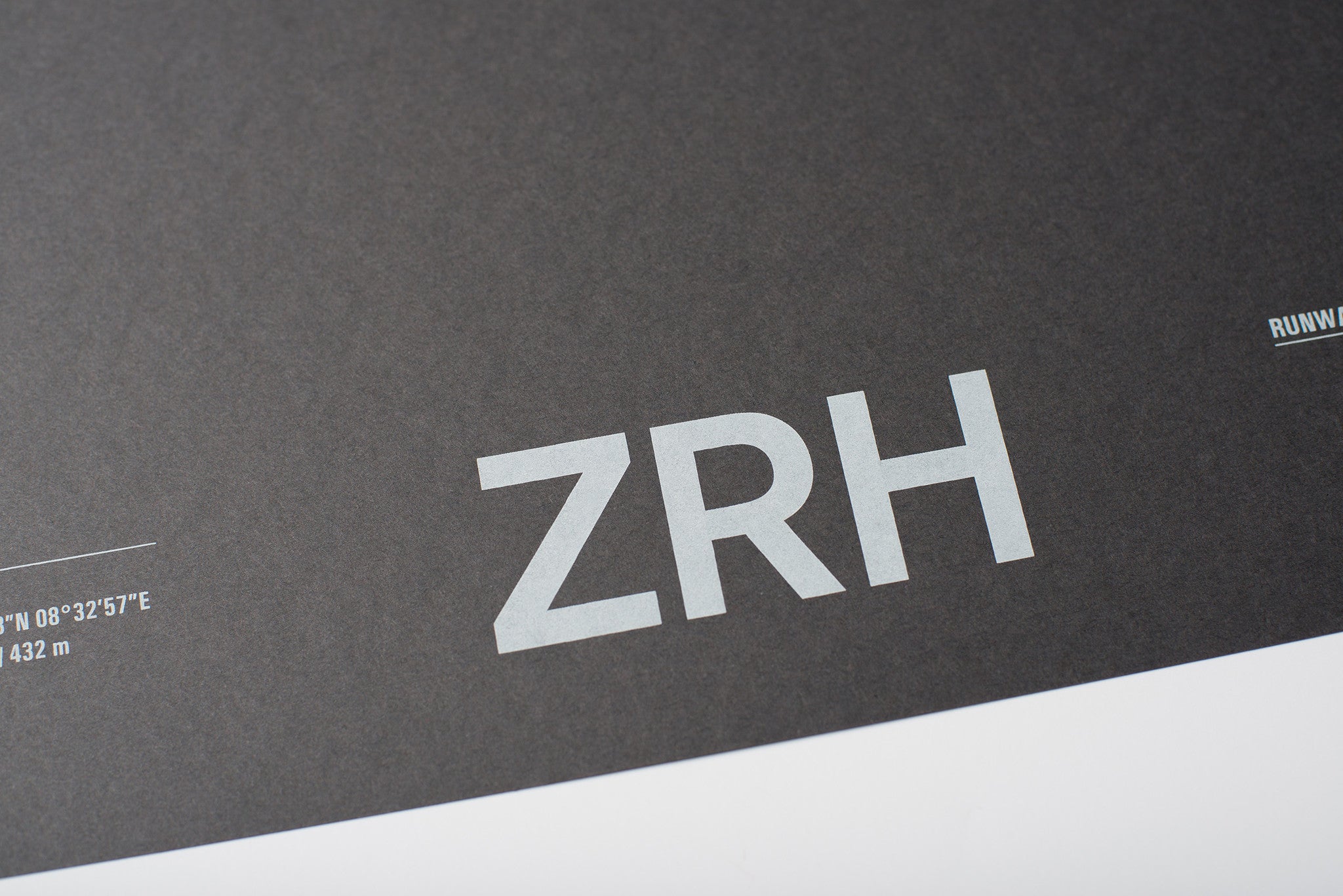 ZRH: Zurich Airport Screenprint – NOMO Design