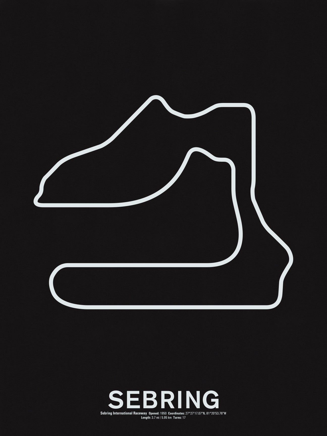 Sebring International Raceway Screenprint – NOMO Design