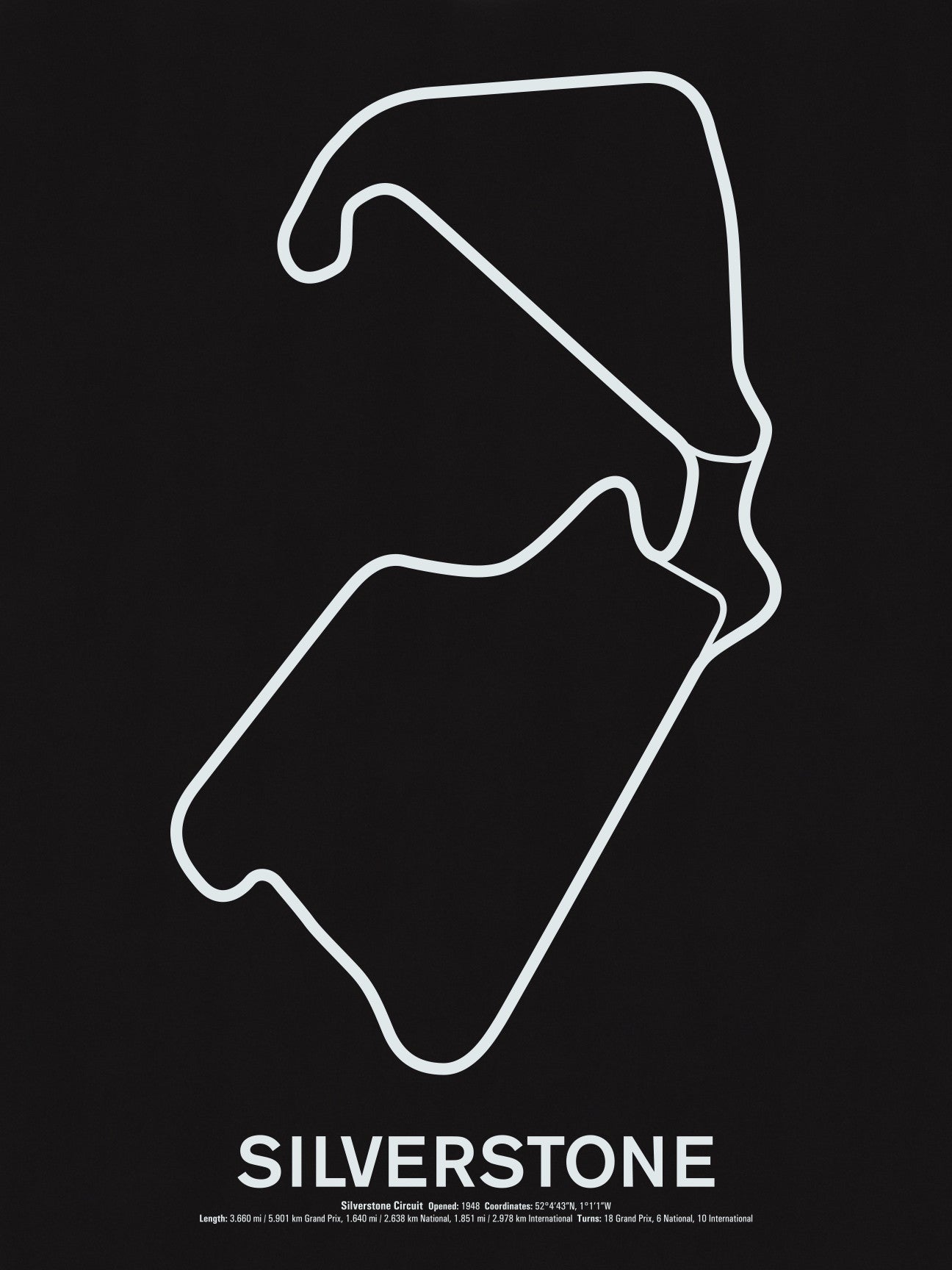 Silverstone Circuit Screenprint – NOMO Design