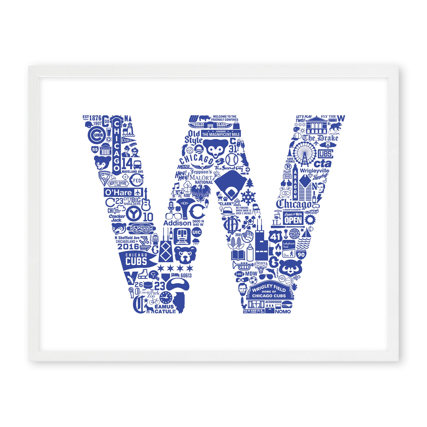 Icon Series: Chicago W Flag Print – NOMO Design