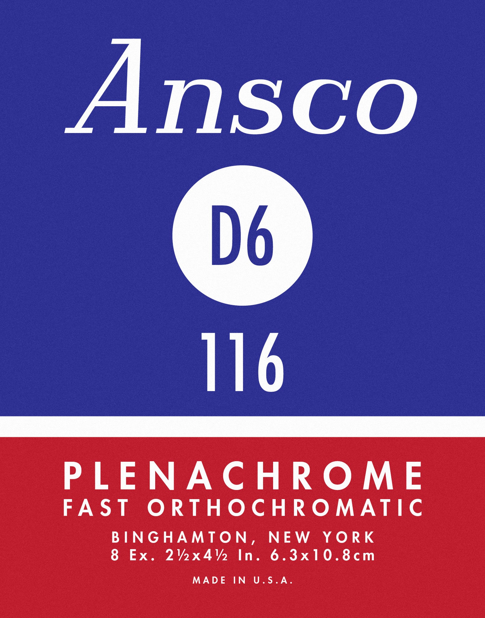 Ansco Plenachrome Vintage Photo Film Screenprint – NOMO Design