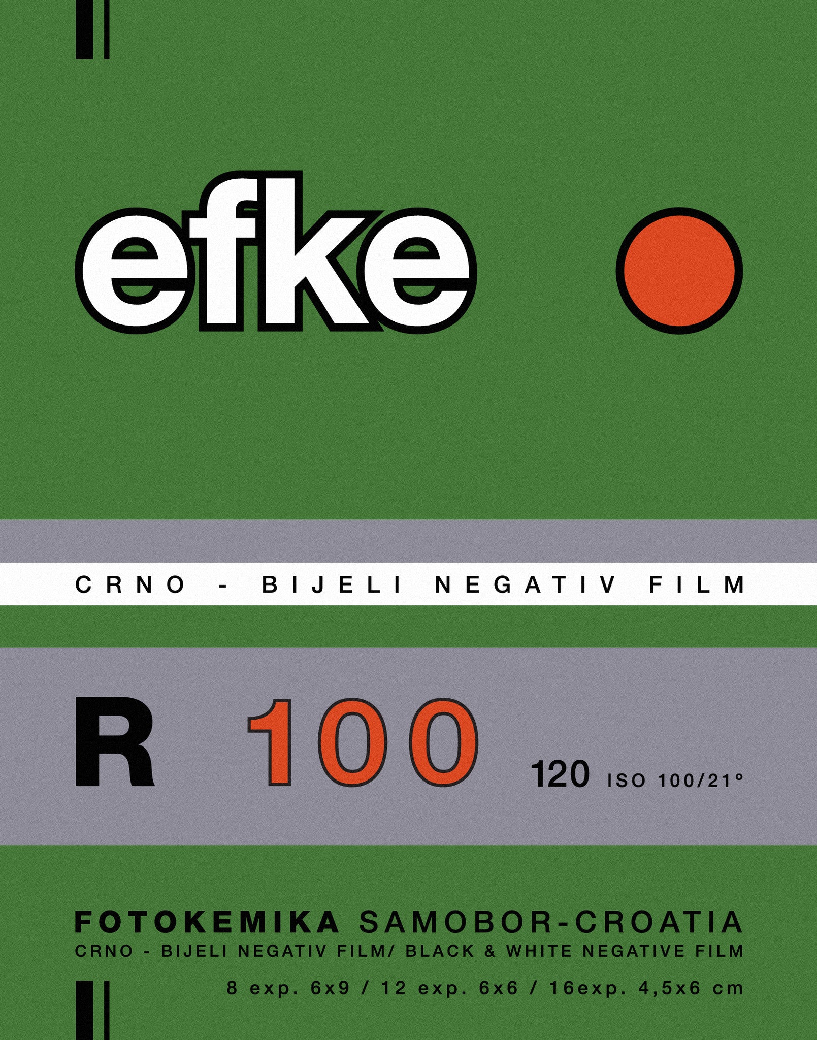 Efke R100 Vintage Photo Film Screenprint – NOMO Design